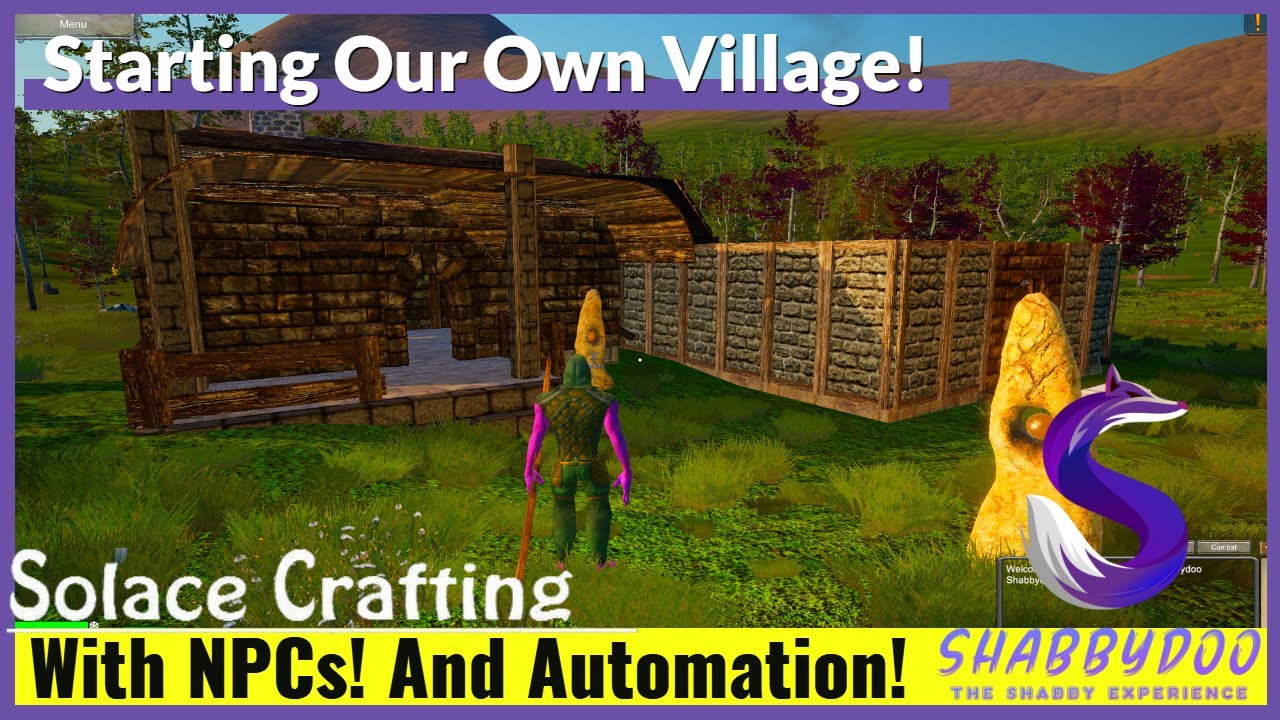 Building Our Own Starter Town! | Solace Crafting Episode 2 - YouTube