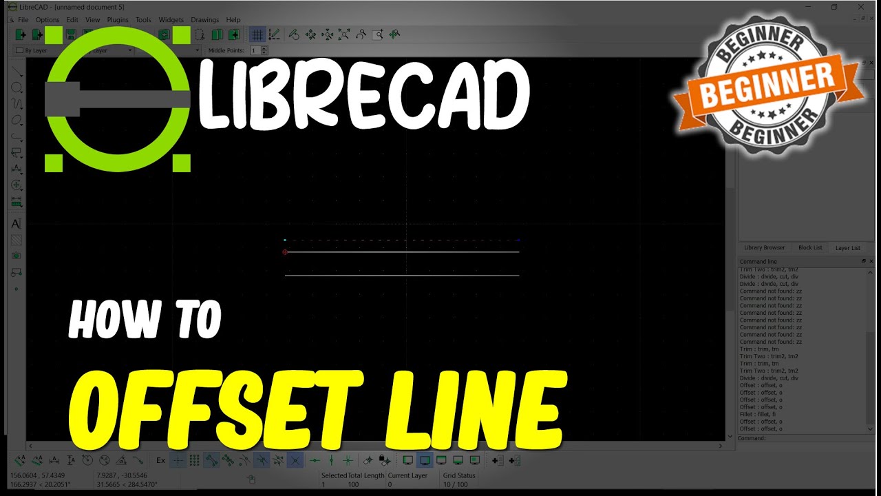 Librecad How To Offset Line YouTube librecad-how-to-offset-line-youtube