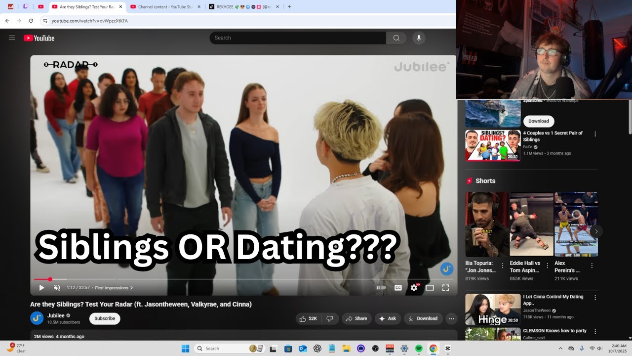 Siblings OR Dating (ft. Jasontheween, Valkyrae, and Cinna) - YouTube