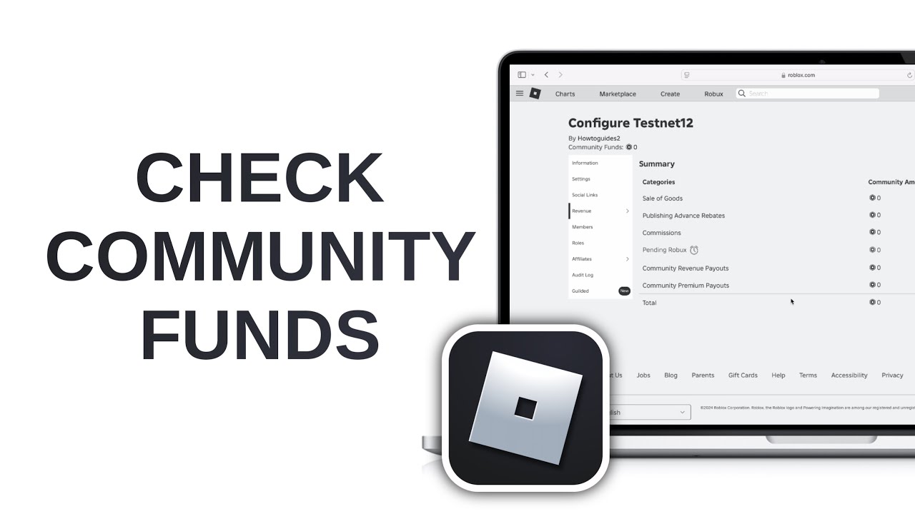 How to Check Community Funds on Roblox - YouTube