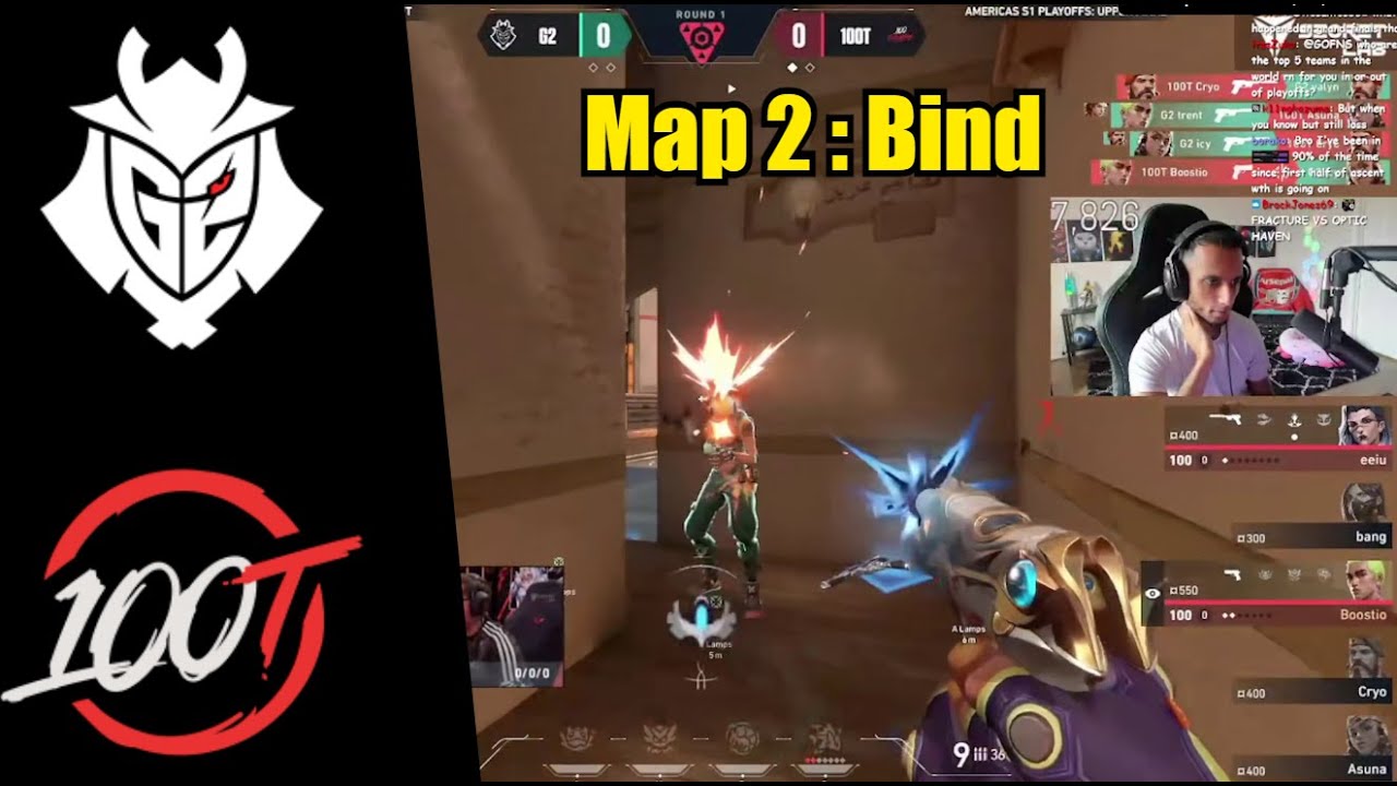 FNS Reacts to 100T vs G2 | Map 2 | Champions Tour 2024: Americas Stage ...