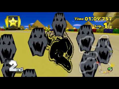 Mario Kart Wii Deluxe - GBA Yoshi Desert - YouTube
