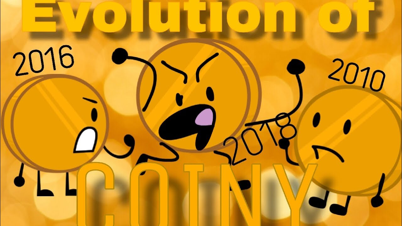 Every Time Coiny Spoke In BFDI! - EVOLUTION OF COINY (And His Voice ...