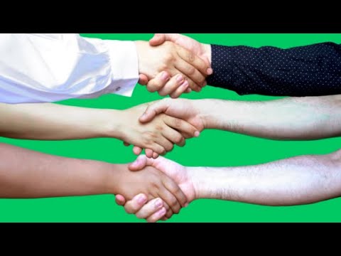 Shake hand green screen | Hand Shake no copyright - YouTube