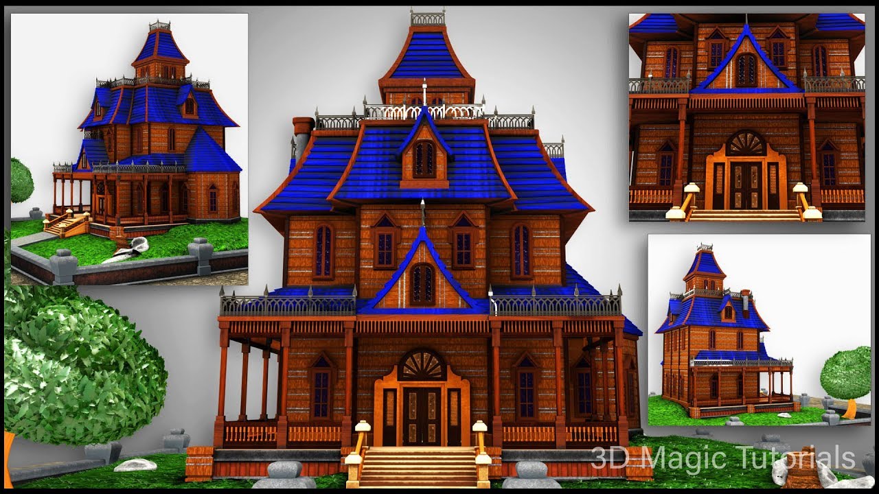 3D Maya Tutorial - How to model a Stylized House | Part-1 - YouTube