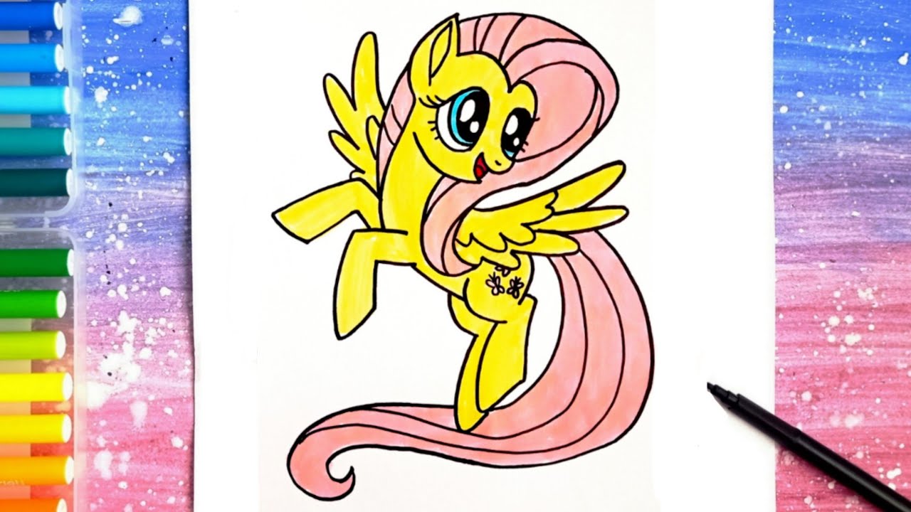 How to Draw Fluttershy from My Little Pony I Easy Drawing Tutorial ...