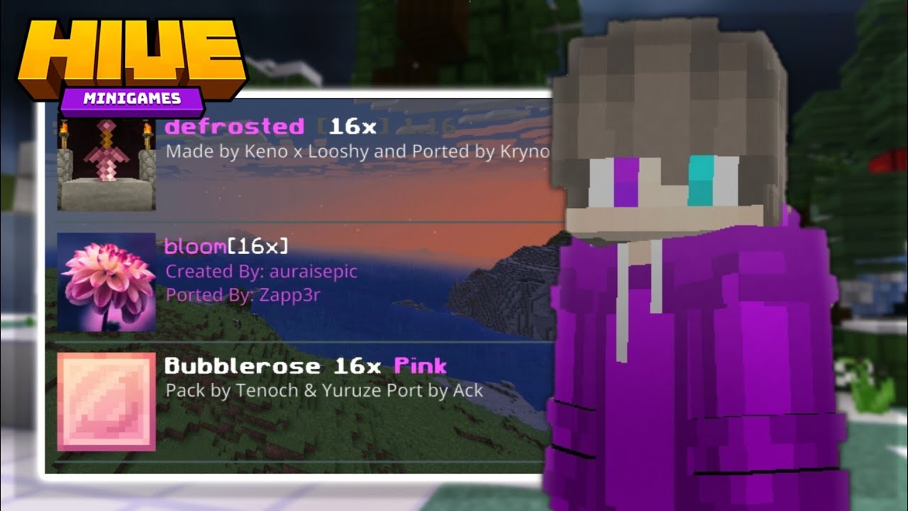 TOP 3 BEST PINK PVP TEXTURE PACKS FOR MINECRAFT BEDROCK EDITION 1.18 ...