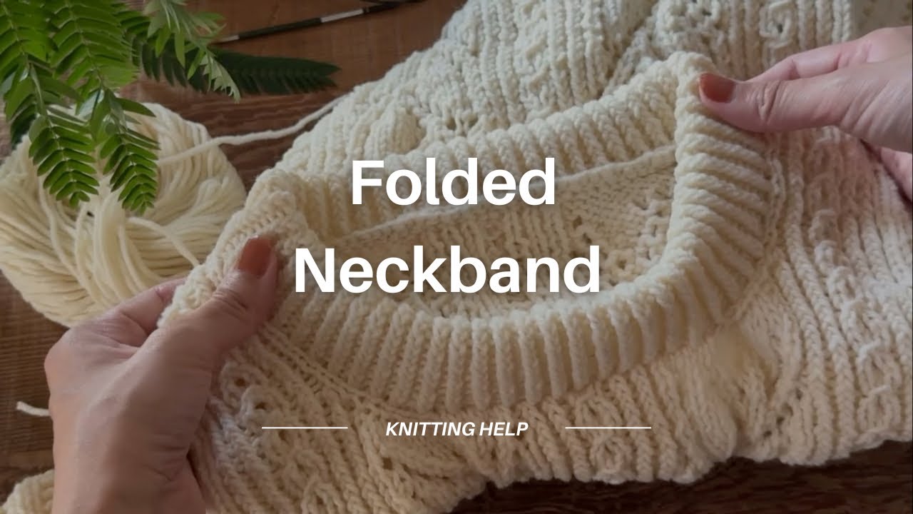 【Tutorial】Folded Neckband / 領口對折合併 - YouTube