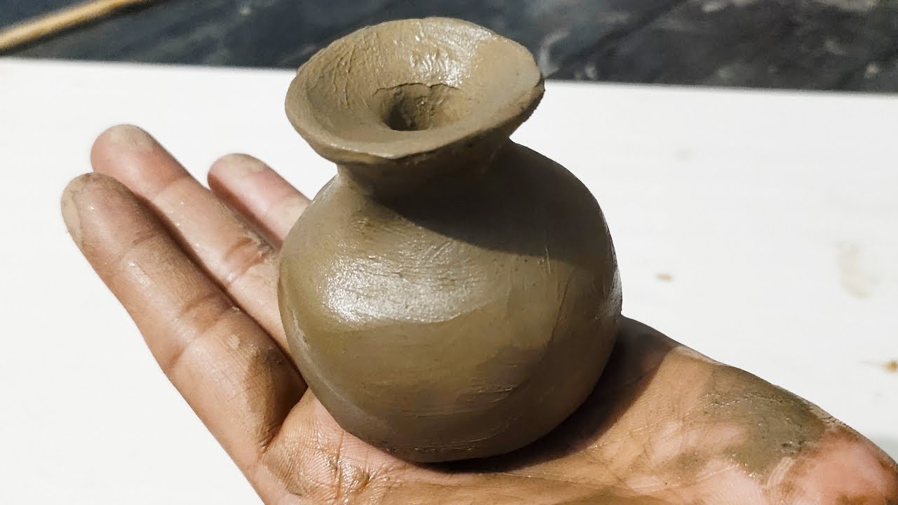 How to make handmade clay kitchen set \\ Natural clay handwork \\Clay ...