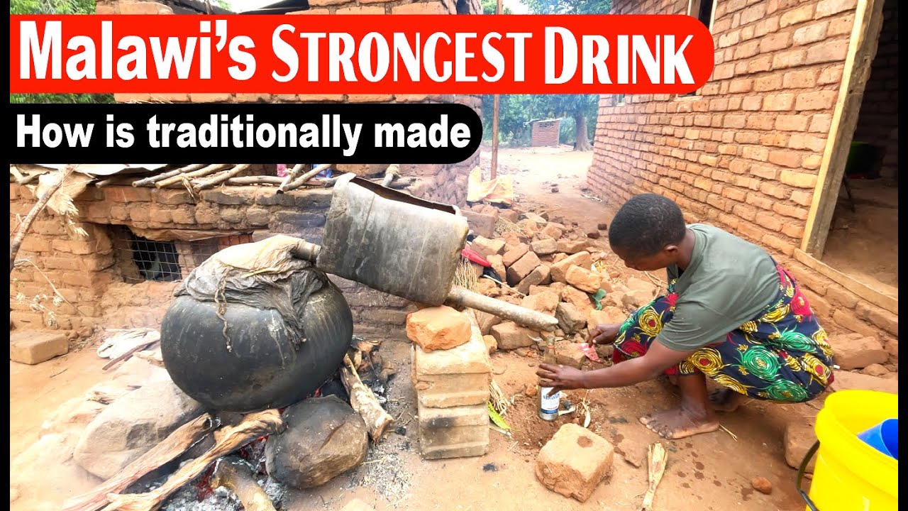 How 100% Traditional Malawian Strongest Drink Is Made | Process ...