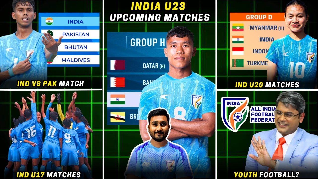 India U23,U20,U17 Men's & Women team upcoming Matches 2025-26 - YouTube