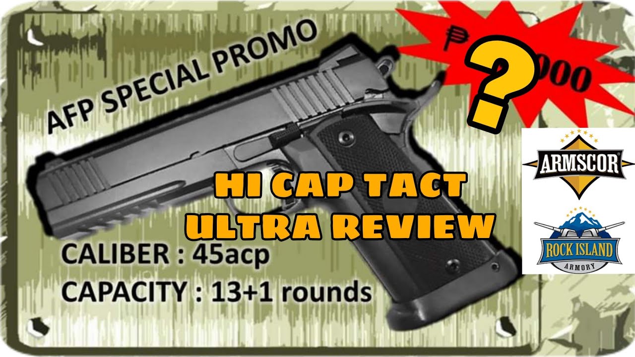 Rock Island M1911 HI CAP Tac ultra .45 ACP - YouTube