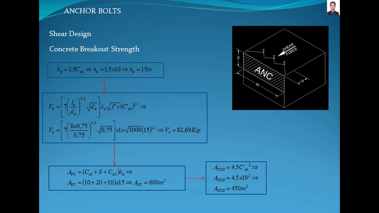 DESIGN OF FOUNDATION ANCHOR BOLTS - YouTube