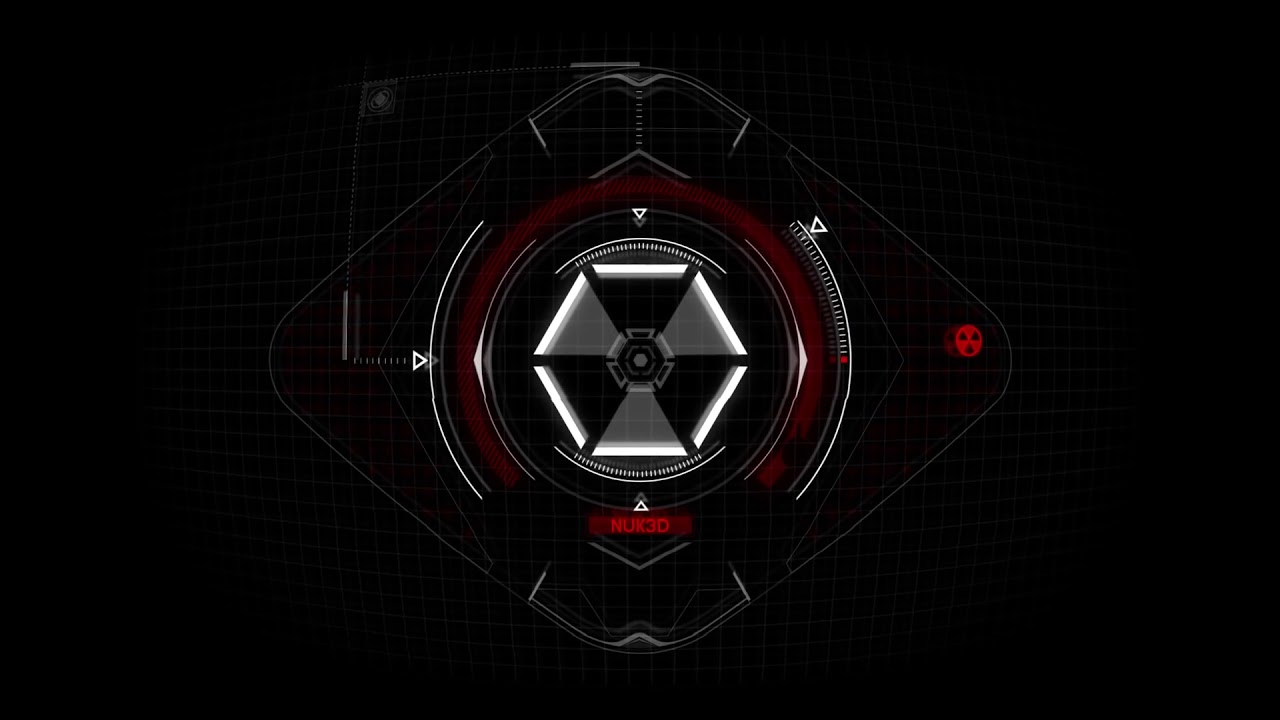 Motion graphics Futuristic HUD interface NUK3D - YouTube