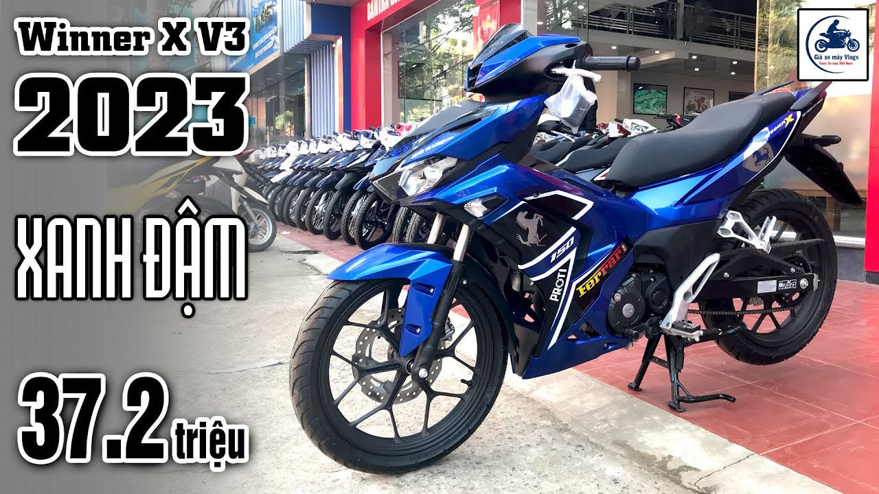 Winner X V3 2023 XANH DƯƠNG ĐẬM FERRARI ️ 37.2 triệu 1 em Winner X 2023 sơn ĐỘ 3D 🔴GIÁ XE MÁY ...