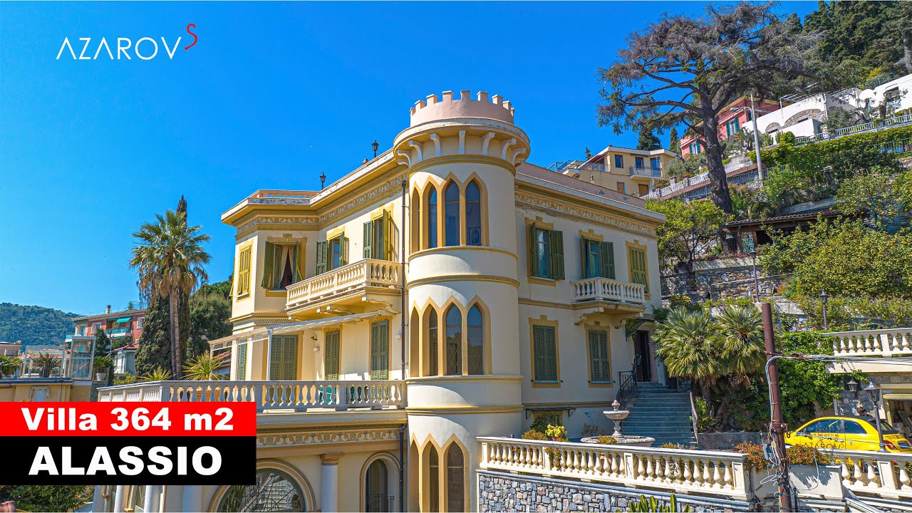 🌹 Villa for sale with garden in Alassio - YouTube