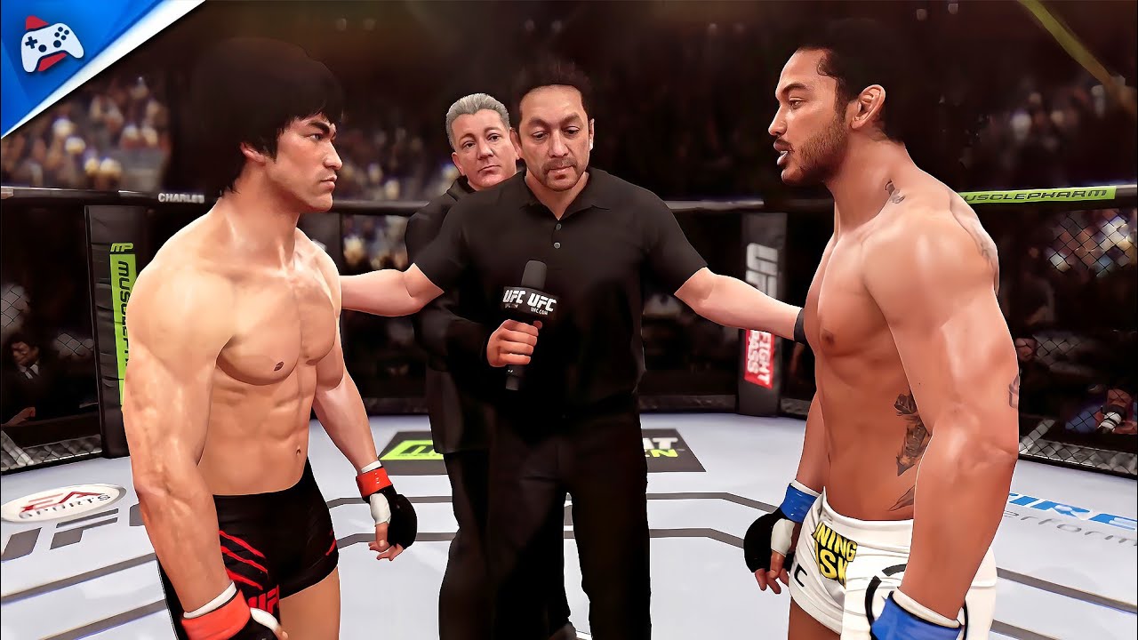 Bruce Lee vs Benson Henderson - UFC 1 PS4 Gameplay - YouTube