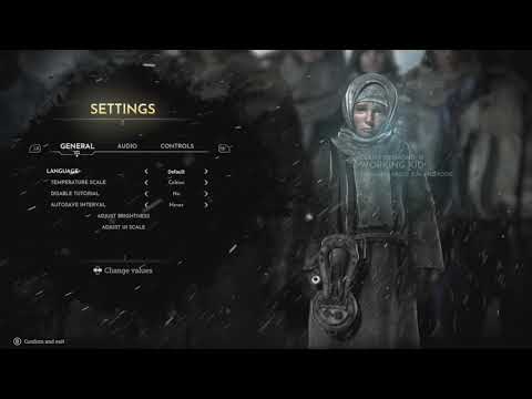 Frostpunk - Default Settings: General, Audio, Xbox One Controls Button ...