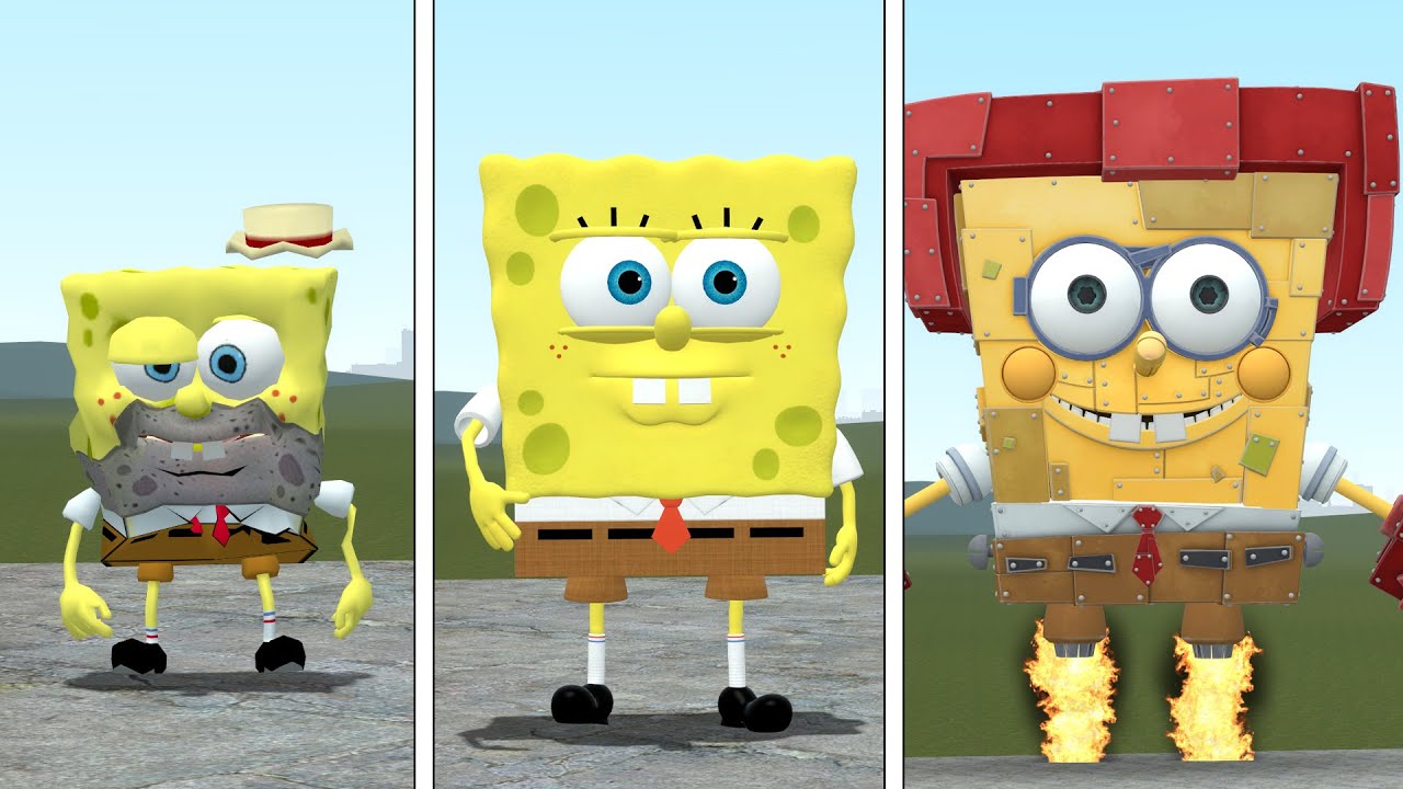 EVOLUTION OF SPONGEBOB SQUAREPANTS in Garry's Mod! - YouTube