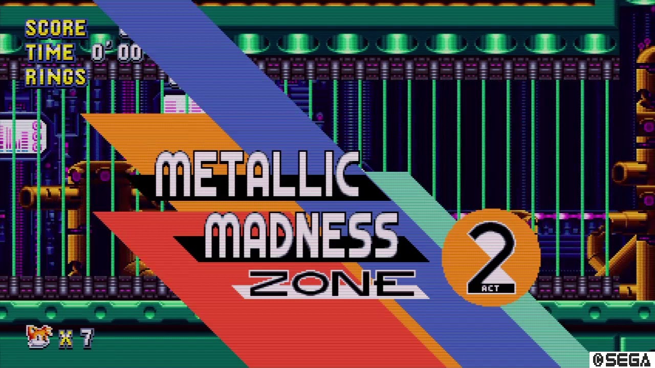 Sonic mania playthrough - metallic madness zone - YouTube