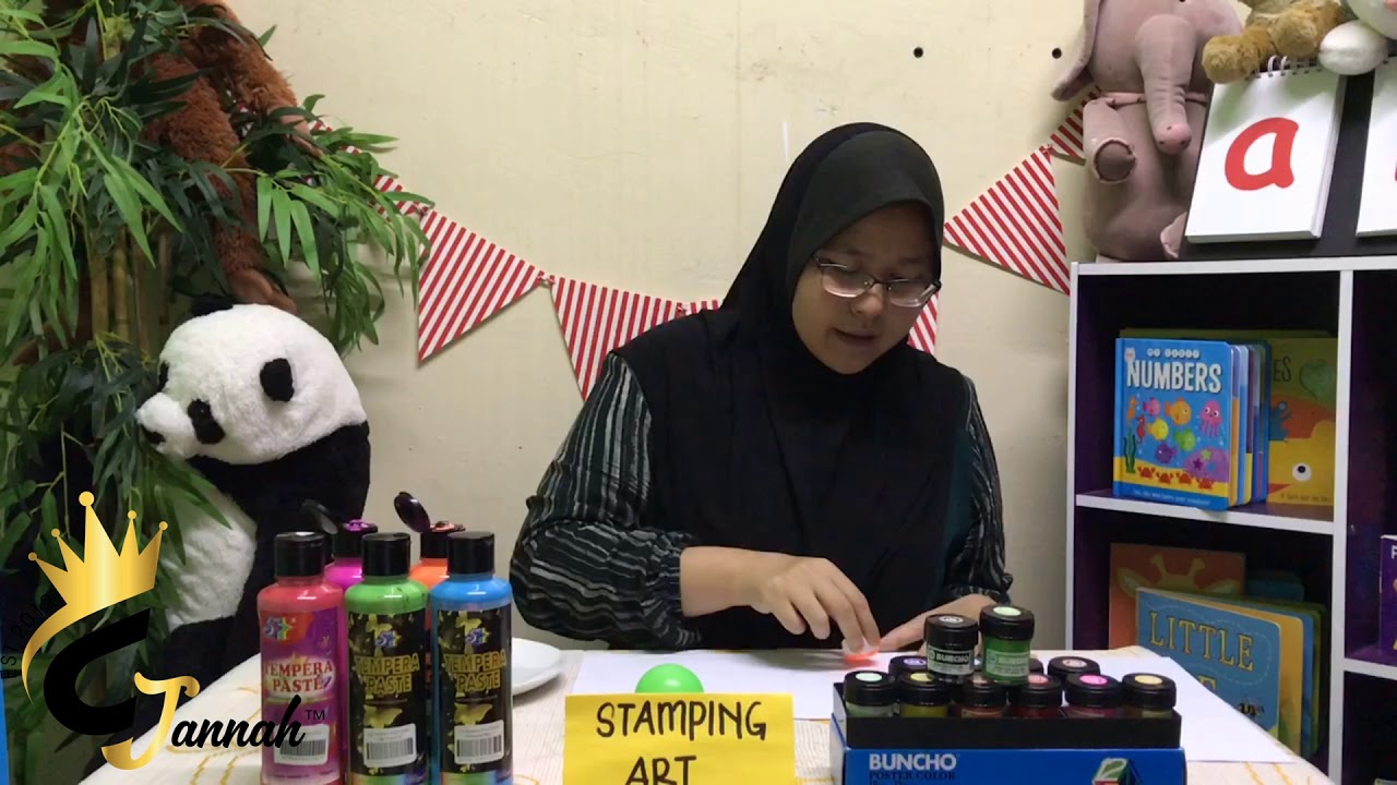 Art & Craft With Teacher Fiza - Stamping Art - YouTube