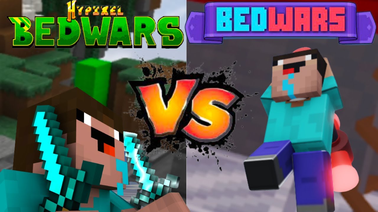 Hypixel BEDWARS vs. Roblox BEDWARS! - YouTube