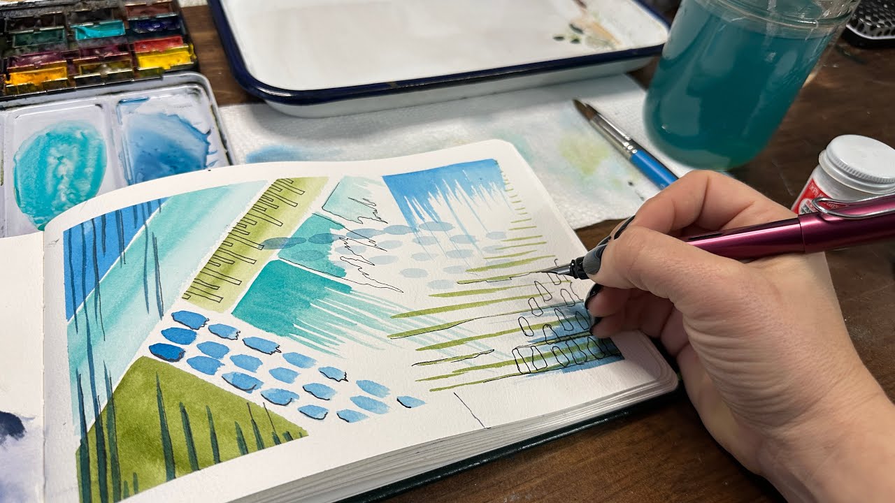 Watercolor Journal Day 167 (Abstract) - YouTube