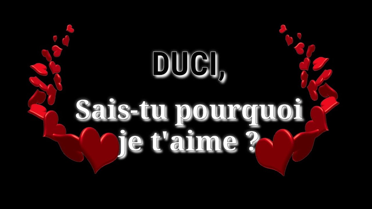 Sais tu pourquoi je t'aime ? - YouTube