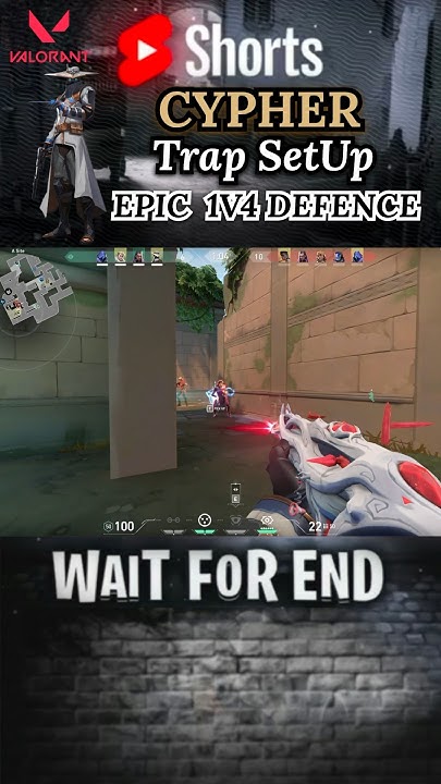 Ultimate Cypher Trap Setup Defense😈 | 1v4 Clutch in Valorant!🔥 - YouTube