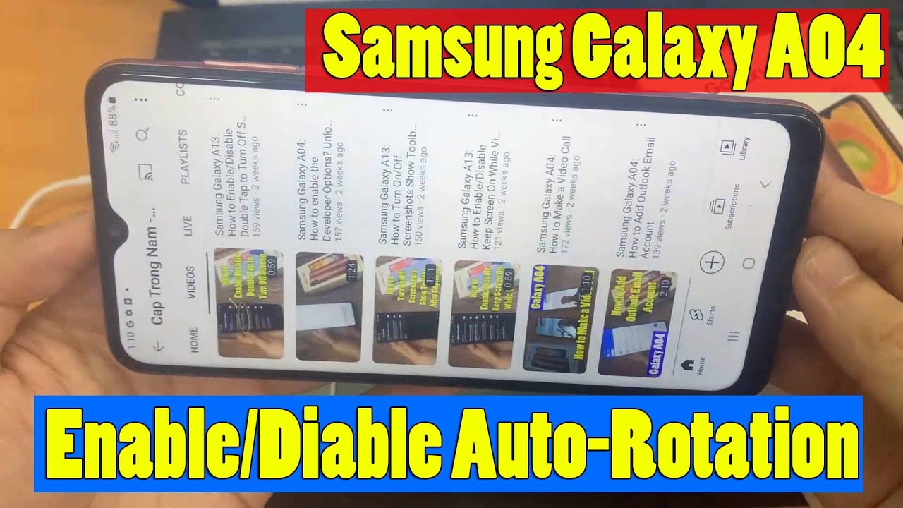 How to Enable/Diable Auto-Rotation in Samsung Galaxy A04 – Rotate ...