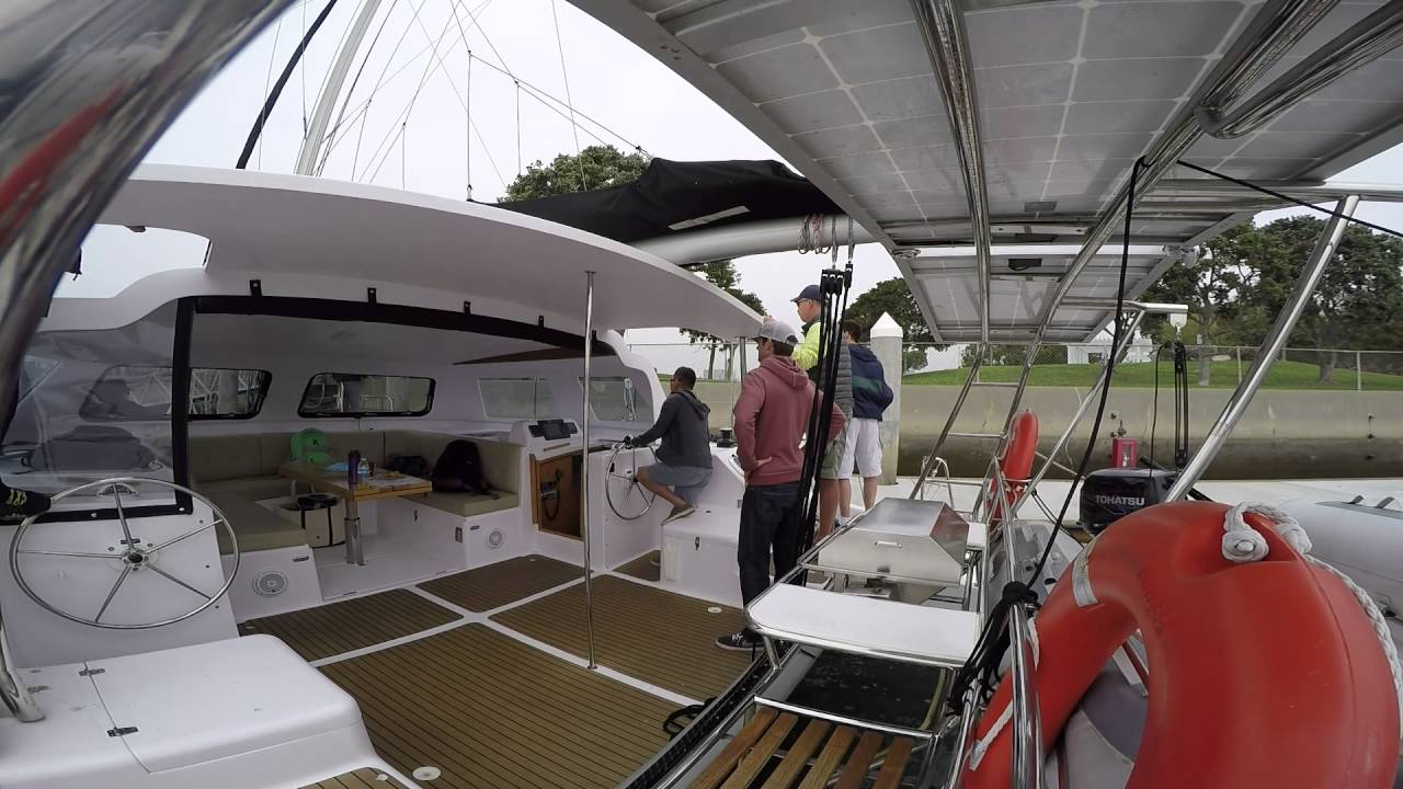 ASA 114 Catamaran Cruising - Docking Practice - YouTube