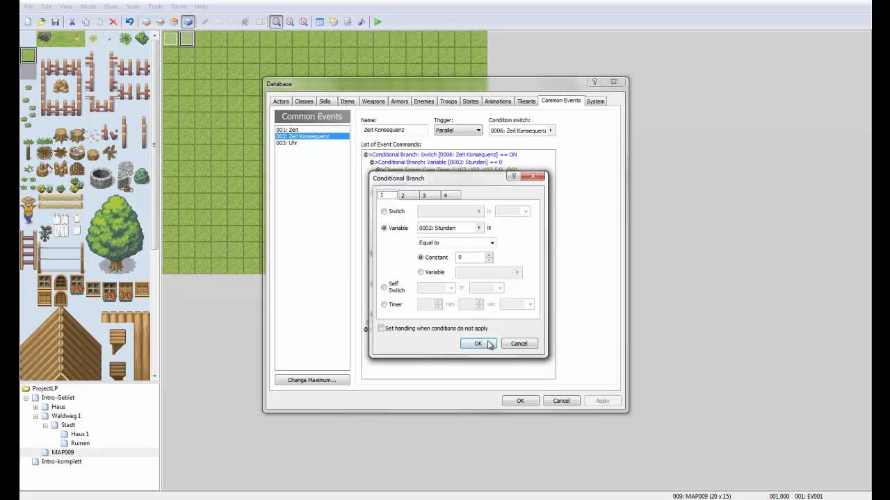 Let's Create: RPG Maker XP Tutorial [Deutsch/HD] Part 06 - Zeit - YouTube