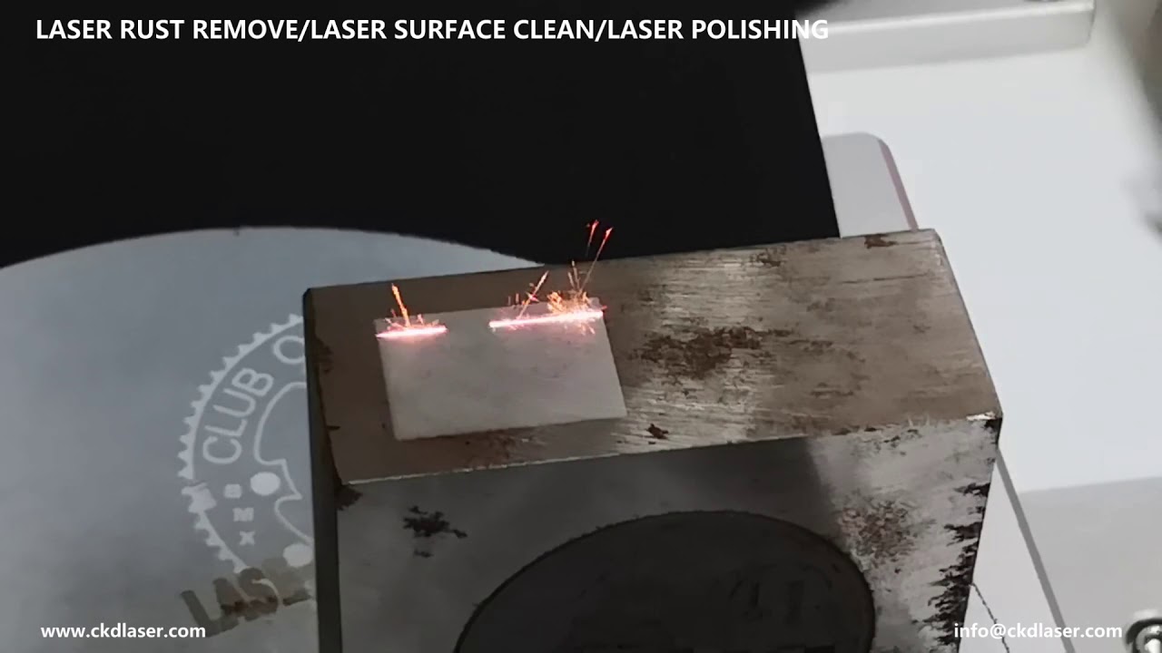 LASER RUST REMOVE LASER SURFACE CLEAN LASER POLISHING - YouTube