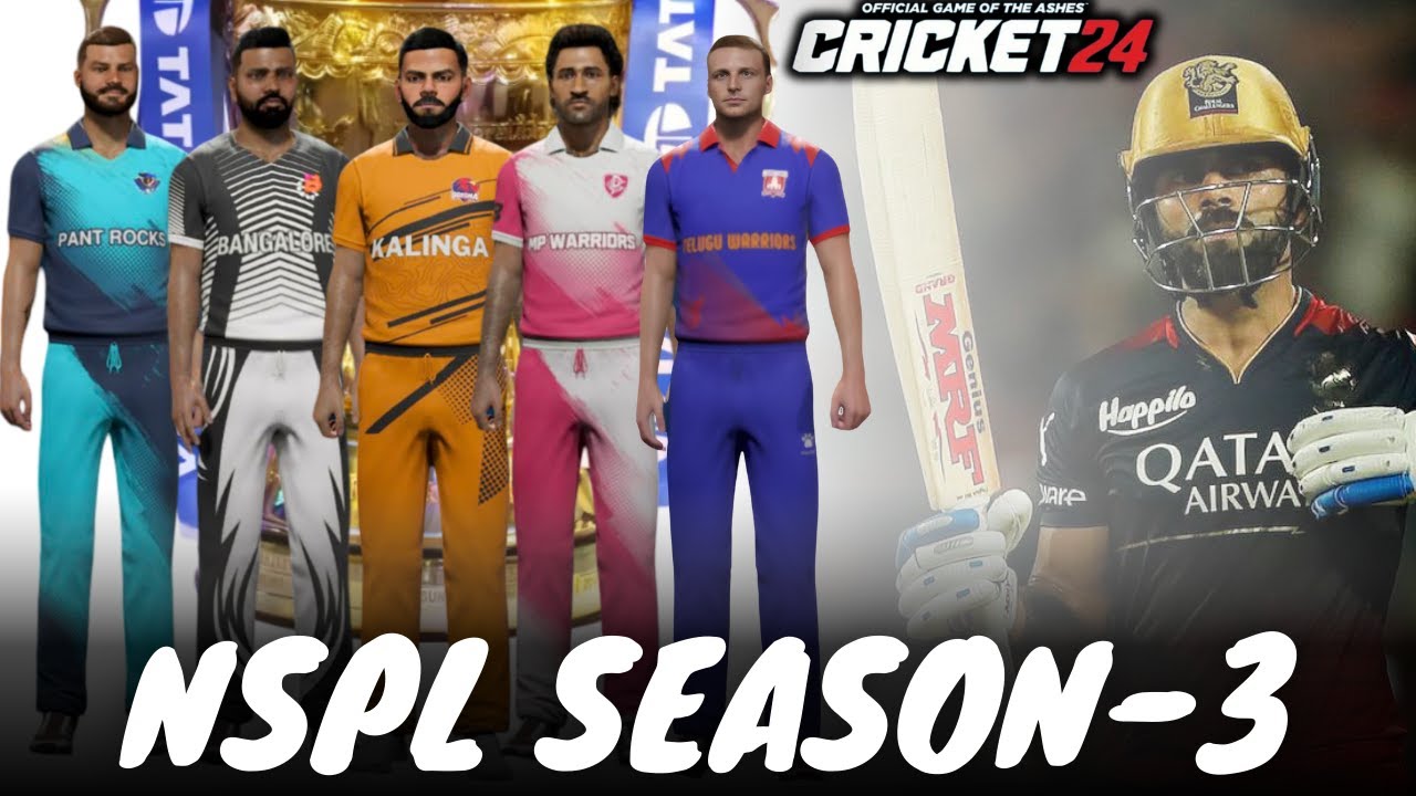 NSPL Season-3 - Round 1 | Cricket 24 - narenSKgamer #shorts - YouTube