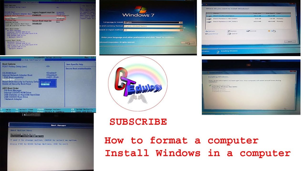 How To Format Laptop Or PC /// Install Windows To PC Or Laptop Full ...