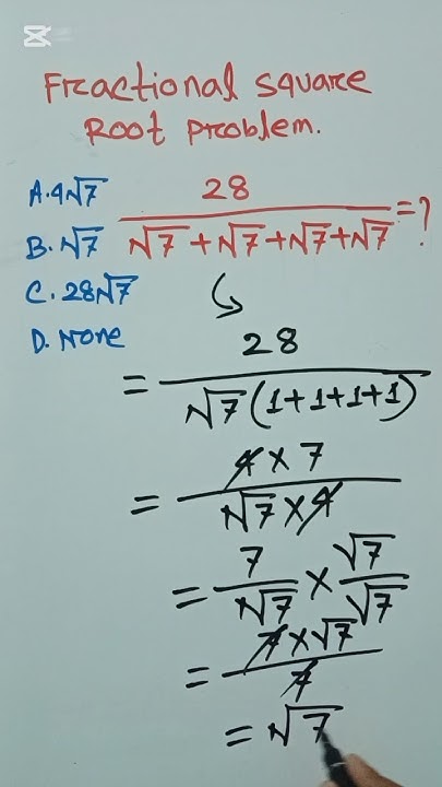 Fractional Square Root Problem . - YouTube