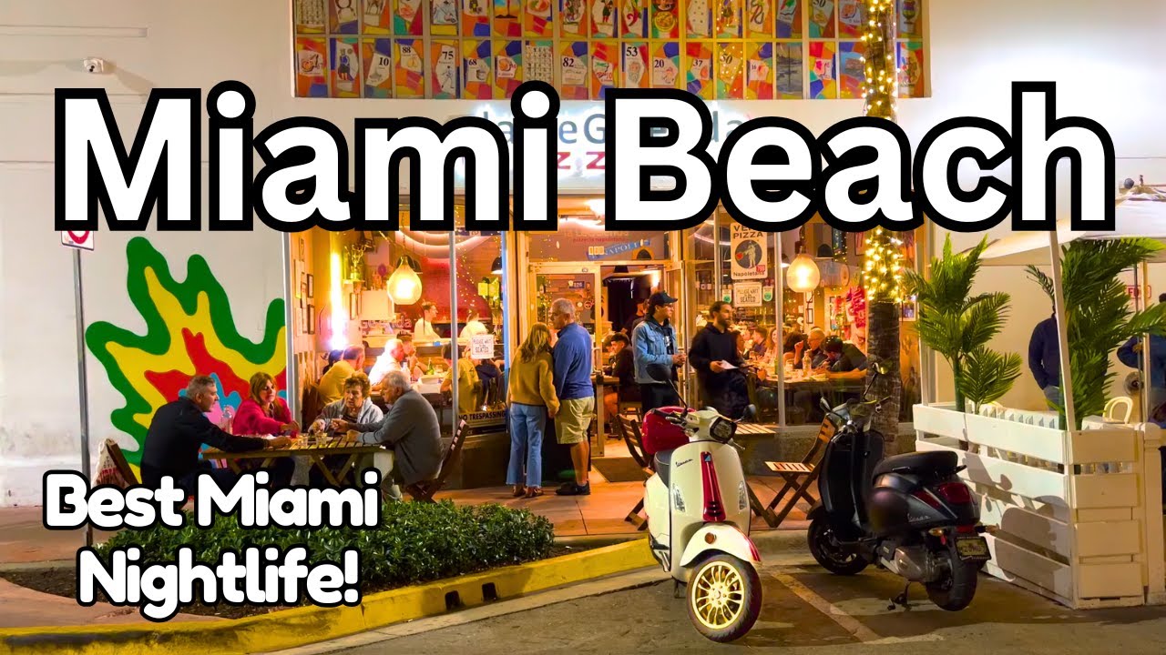 Walking SOUTH BEACH Española Way Miami at Night! | 2025 Miami Florida ...