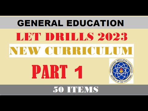 LET DRILLS 2023 NEW CURRICULUM GENERAL EDUCATION - YouTube