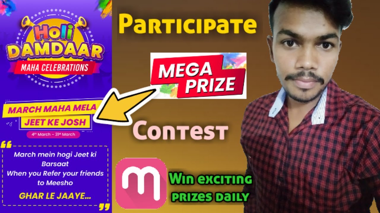 How to participate refer and win contest | meesho contest | refer and ...