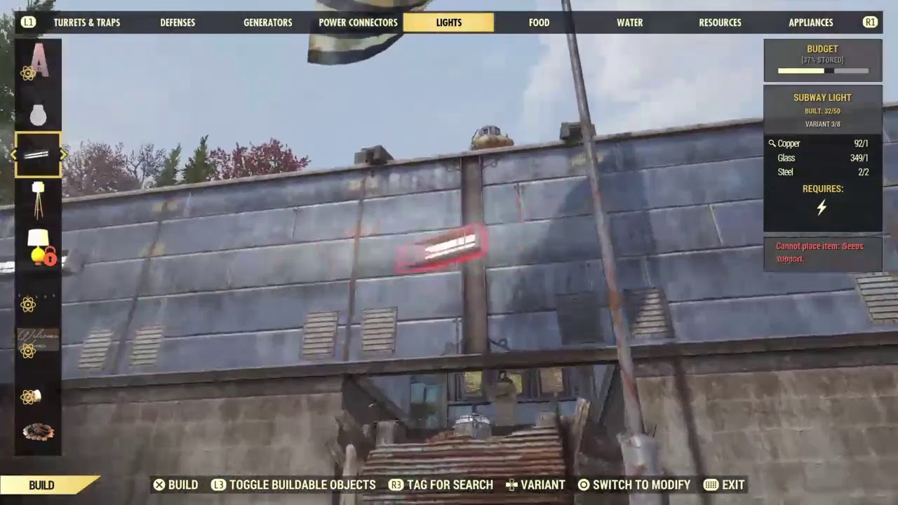 Fallout 76 Camp building # military camp - YouTube