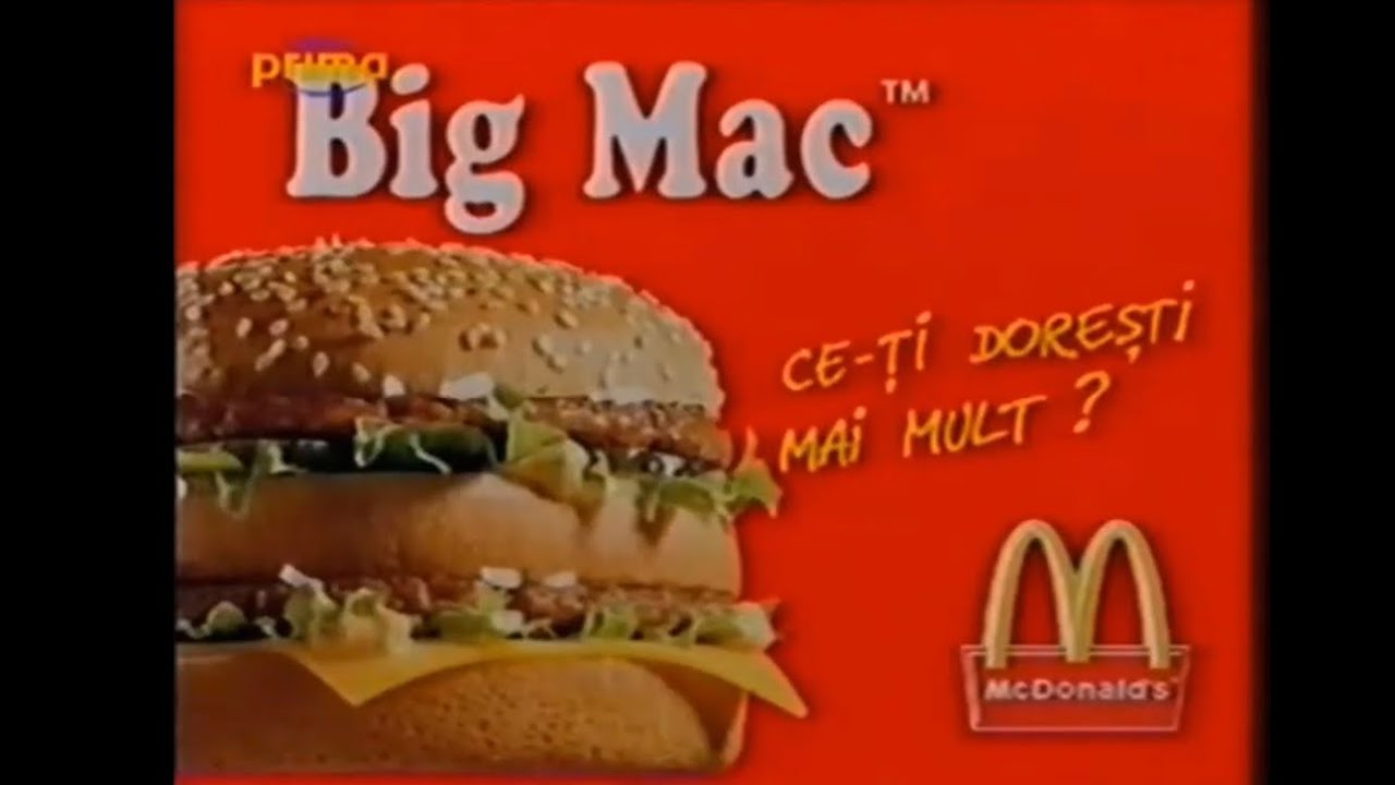 Reclama McDonald’s (noiembrie 2001) - YouTube