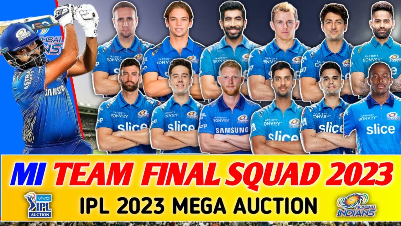 IPL 2023 Mumbai Indians (MI) Team Final Squad For IPL 2023 Season | MI ...