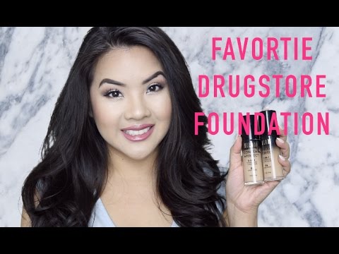 FAVORITE DRUGSTORE FOUNDATION + DEMO | Jerlyn Phan - YouTube