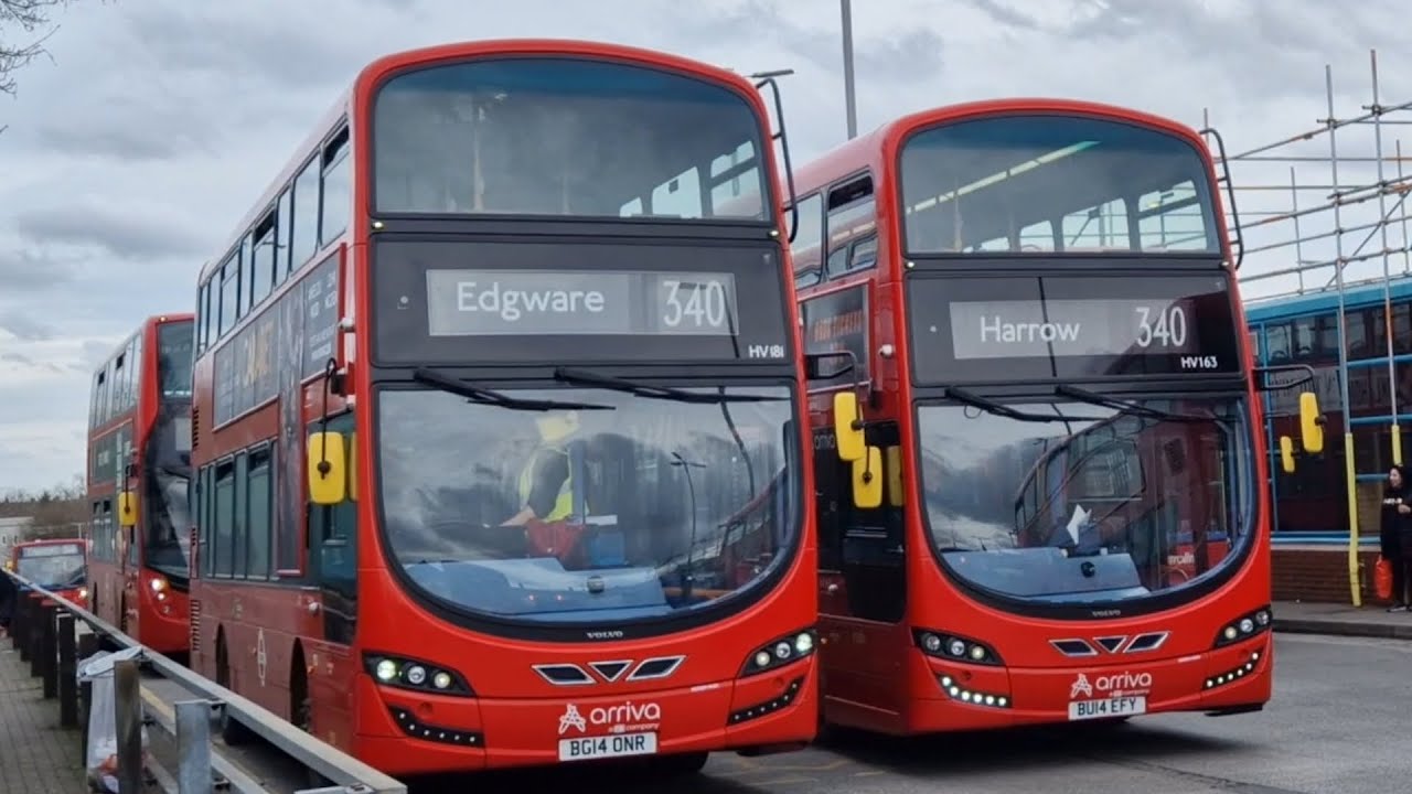 FULL JOURNEY | LONDON BUS 340 HARROW - EDGWARE (BU14EFY) HV163 - YouTube