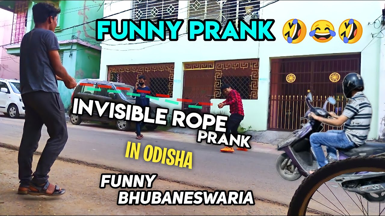 INVISIBLE ROPE PRANK || IN ODISHA || PUBLIC PRANK || #PRANKS || Mr ...