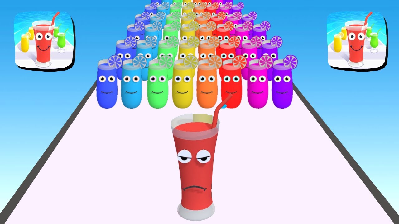 Tik Tok Game Juice Run 🔵🎆🧶 All Levels Gameplay Walkthrough MAX LEVELS ...