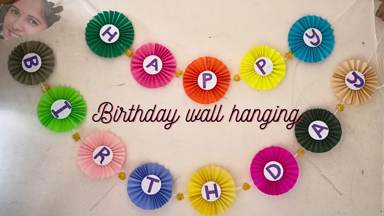 🎉 DIY Birthday Wall Hanging - Personalized Celebration Décor! 🎂 - YouTube