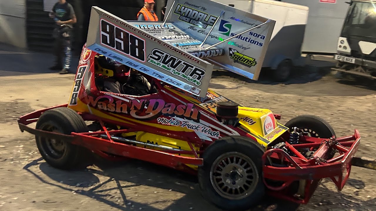 NI998 Graham Fegan’s Big Crash! Brisca F2 Final Skegness Raceway UK ...