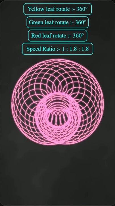 Leaf Spirograph Design 6 | Digital Spirograph Art | #spirograph #digital #coding #css # ...