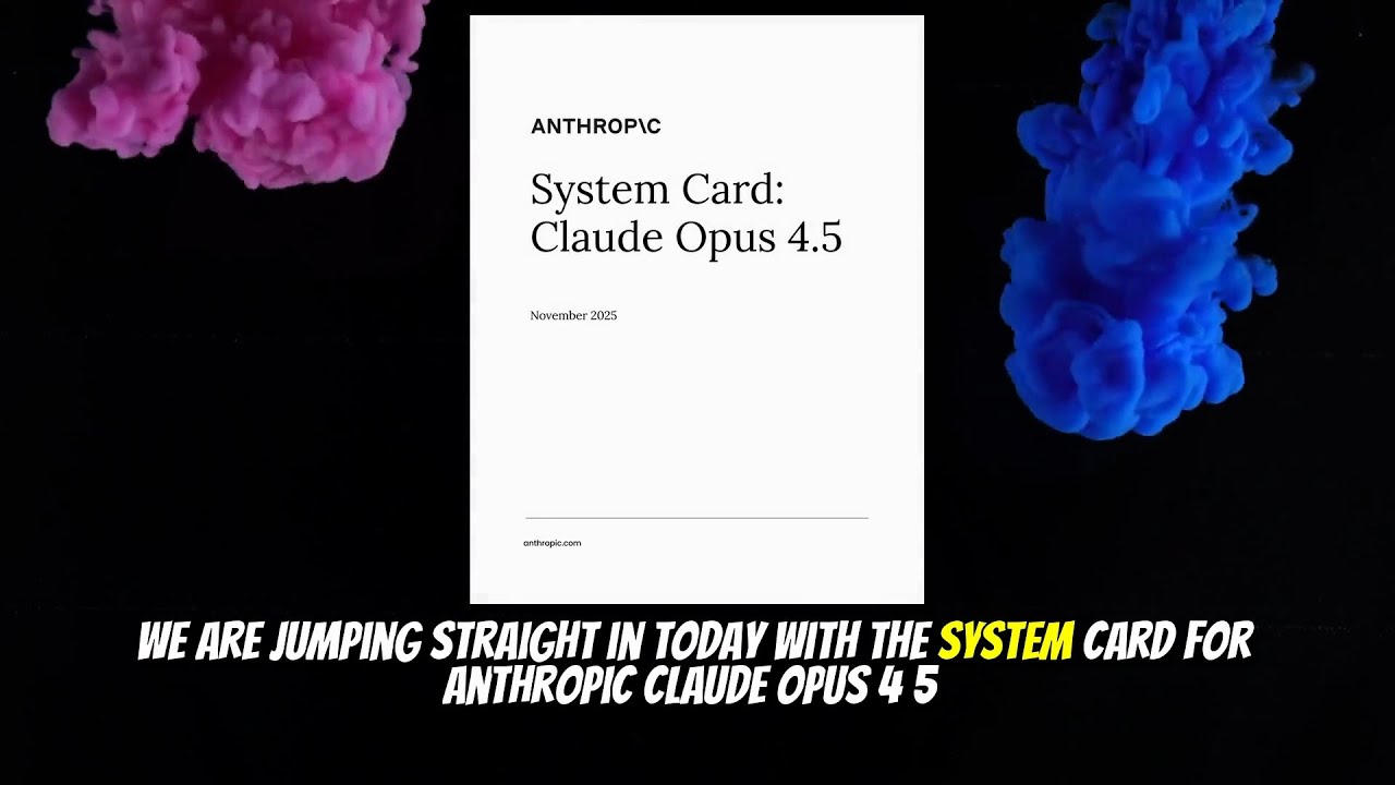 System Card: Claude Opus 4.5 (Nov 2025) - YouTube